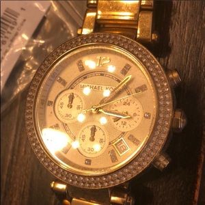 Michael Kors | Accessories | Michael Kors Parker Gold Watch | Poshmark